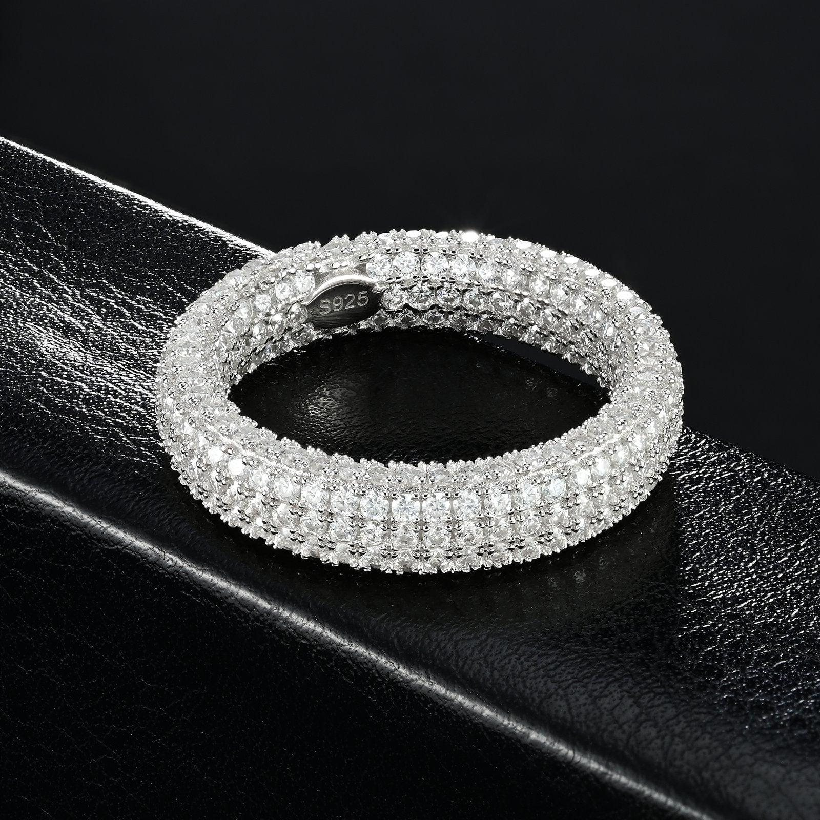 Hip Hop Rapper Ring Iced out Sterling Silver - EC Jewelry – EC Custom ...