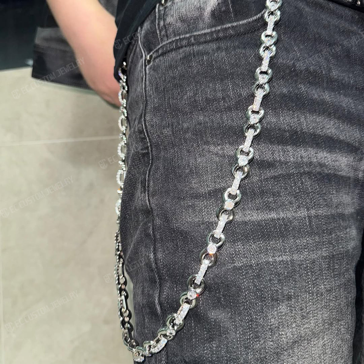 Carti Type 12MM Infinity Wallet Chain Iced Out Wallet Link Chain – EC ...