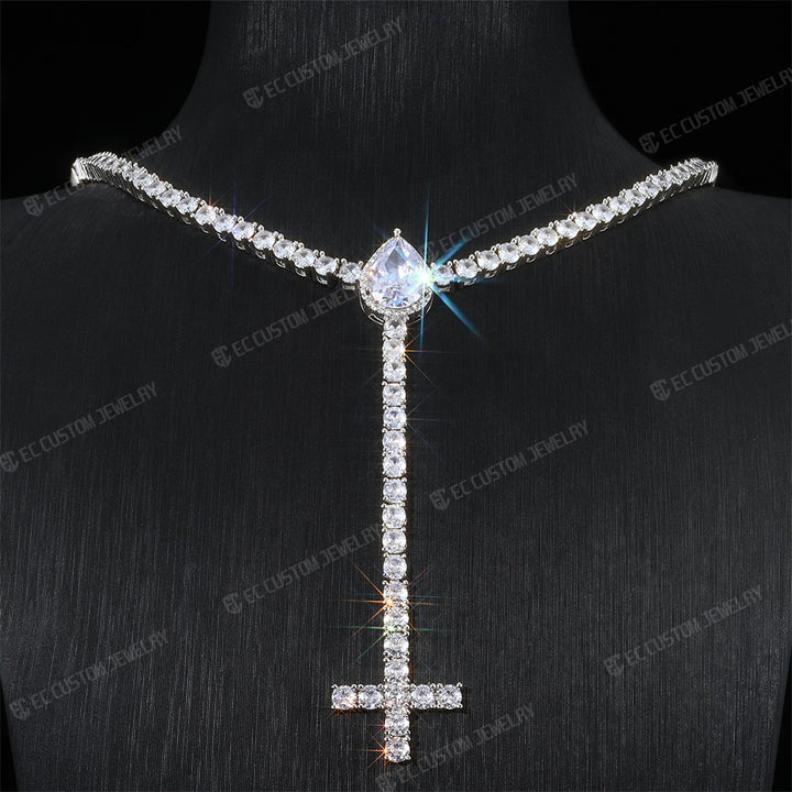 All Upside Down Cross Pendants: Iced Out Hip Hop EC JEWELRY – EC Custom ...