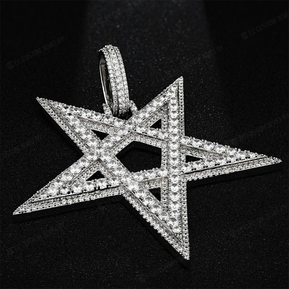 Upside Down Pentagram Pendant Destroy Lonely Star Pendant – EC Custom ...