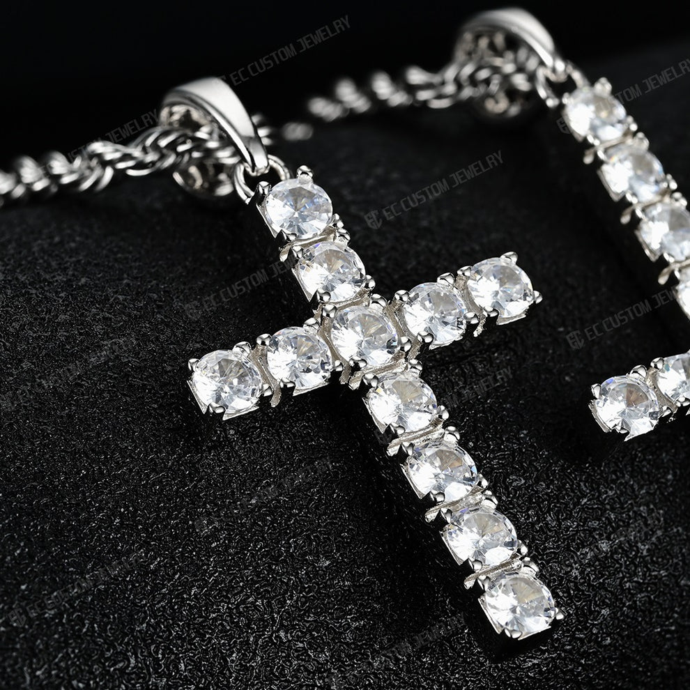 Upright Cross Upside Down Cross Pendant Ken Carson Style – EC Custom ...