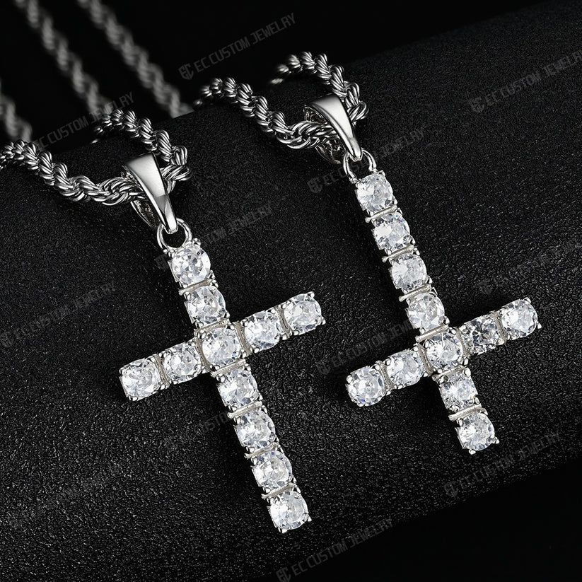 Upright Cross Upside Down Cross Pendant Ken Carson Style – EC Custom ...