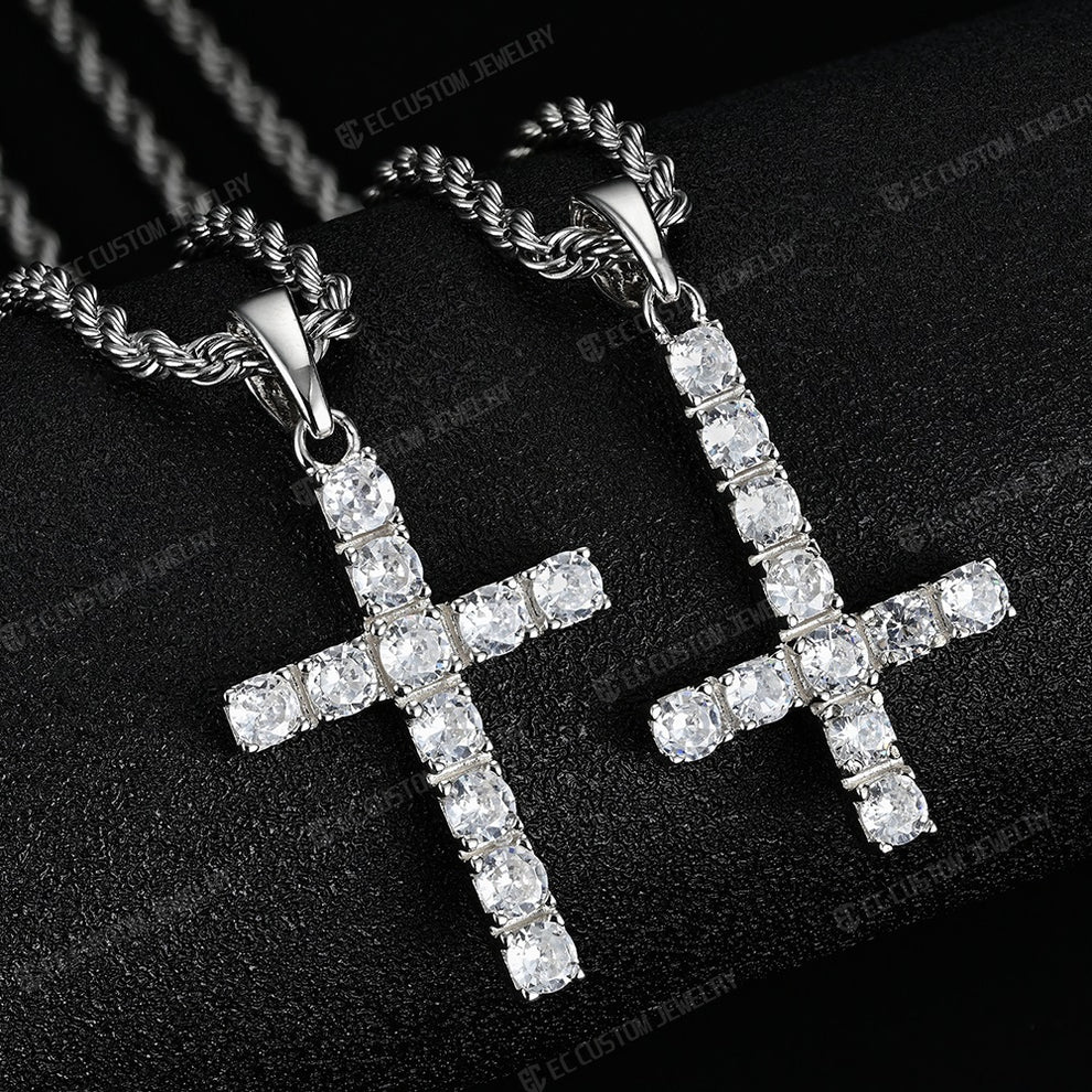 Upright Cross Upside Down Cross Pendant Ken Carson Style – EC Custom ...