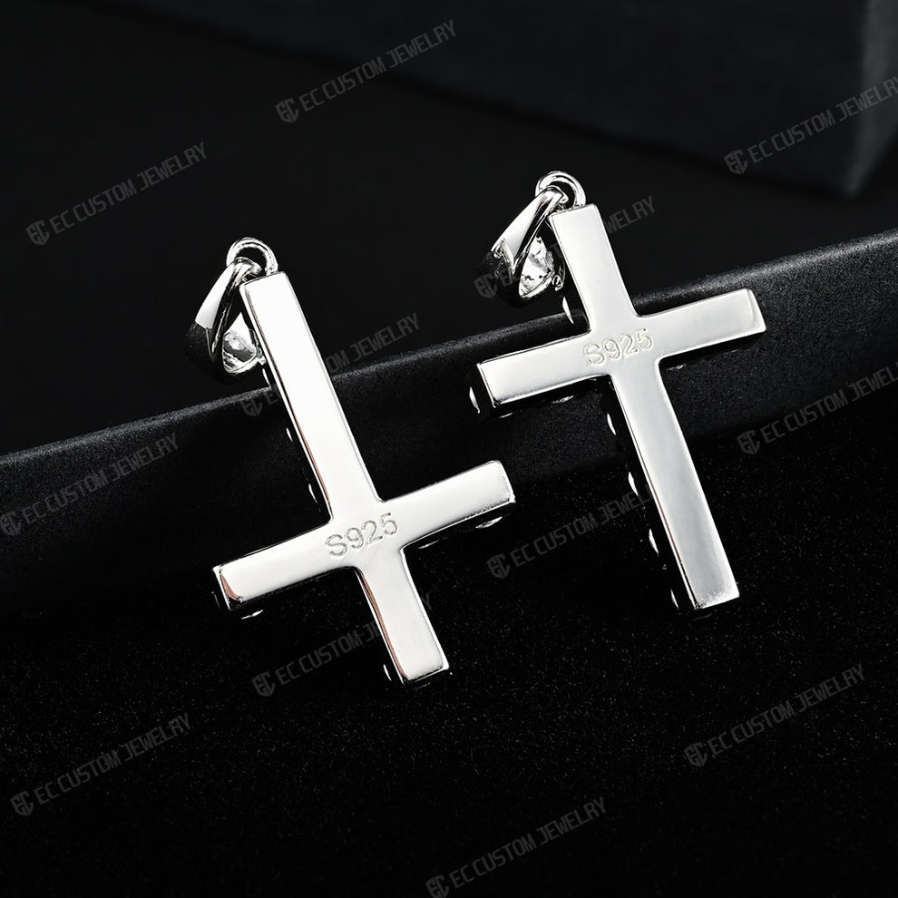 Upright Cross Upside Down Cross Pendant Ken Carson Style – EC Custom ...