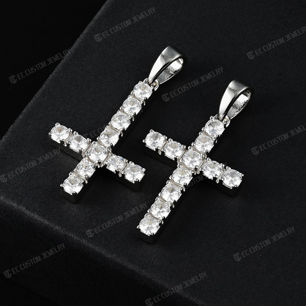 Upright Cross Upside Down Cross Pendant Ken Carson Style – EC Custom ...