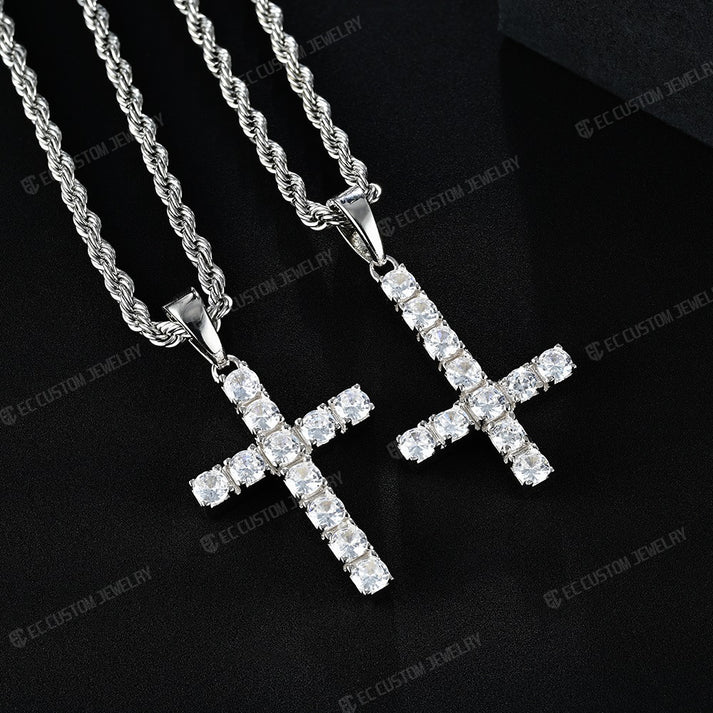 Upright Cross Upside Down Cross Pendant Ken Carson Style – EC Custom ...