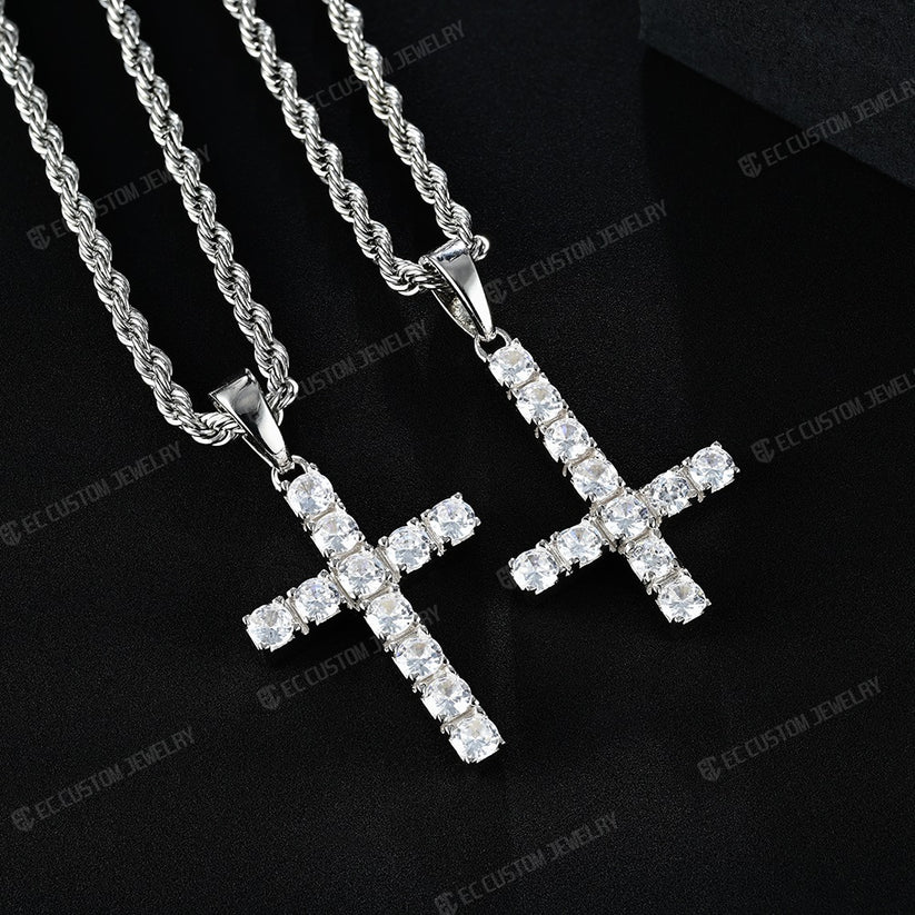 Upright Cross Upside Down Cross Pendant Ken Carson Style – EC Custom ...