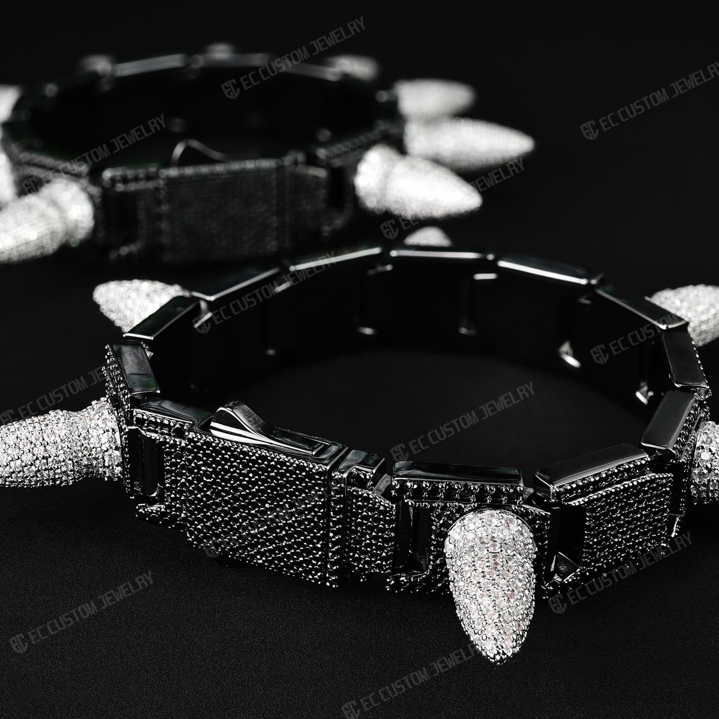 BULLET BRACELET Exquisite Spike Bangle by EC Custom Jewelry