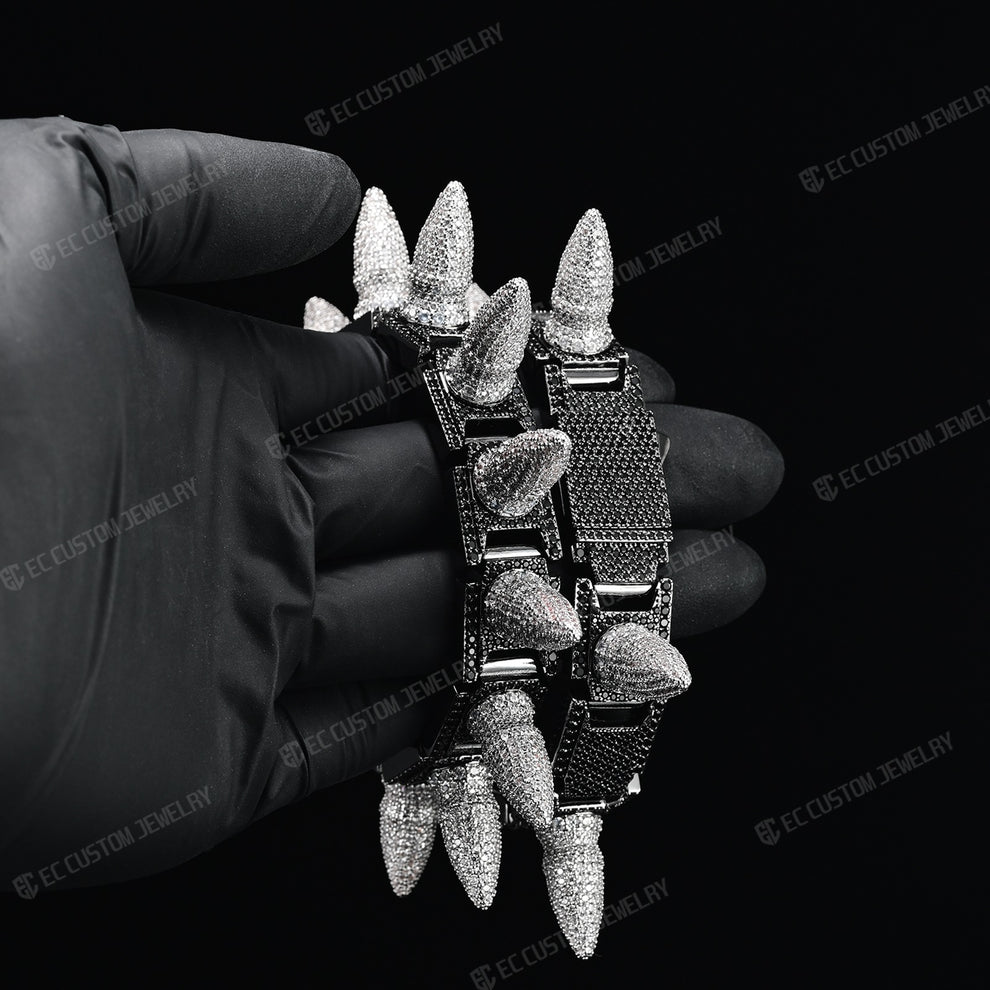 BULLET BRACELET Exquisite Spike Bangle by EC Custom Jewelry