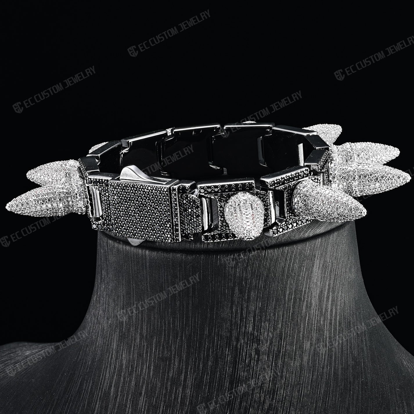 BULLET BRACELET Exquisite Spike Bangle by EC Custom Jewelry
