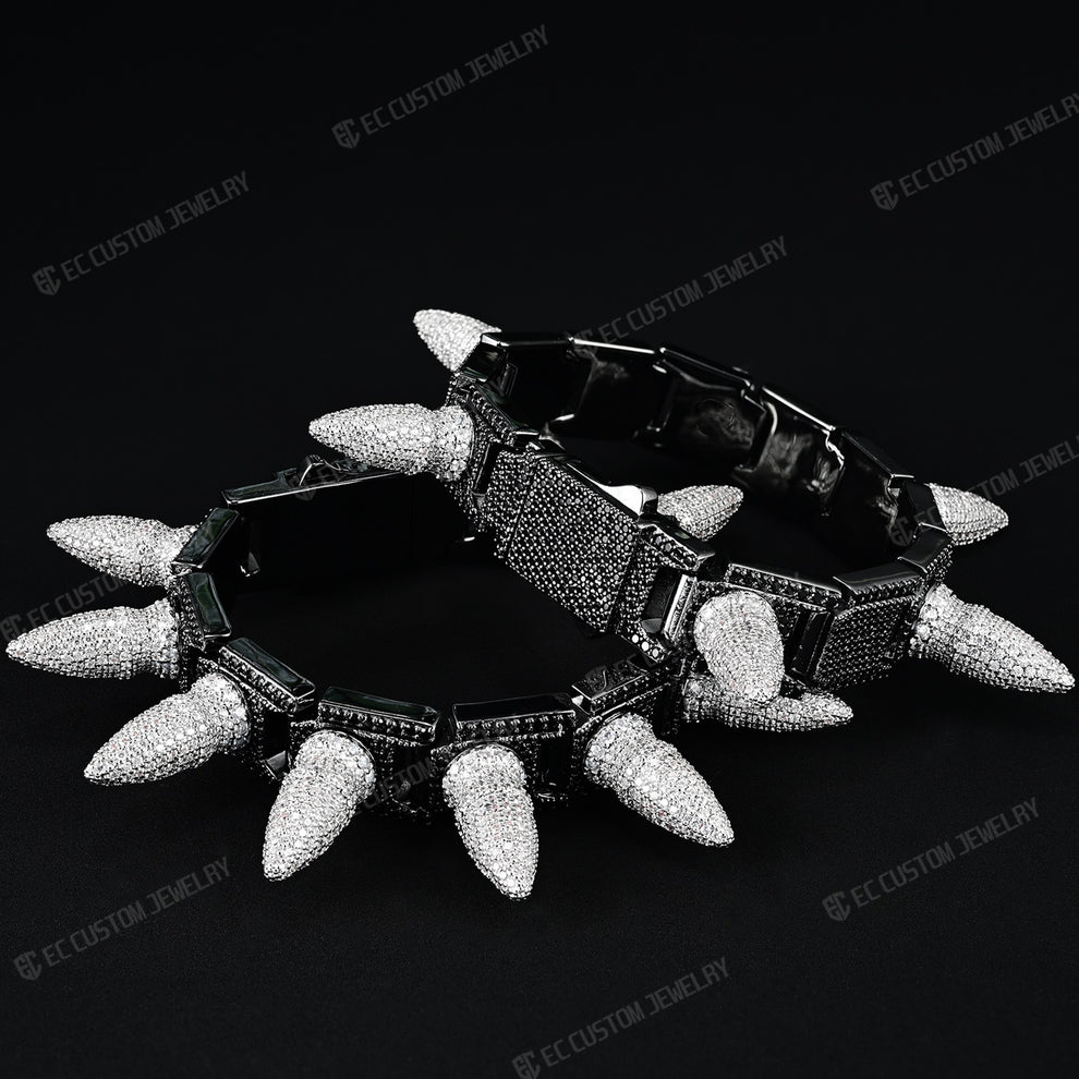 BULLET BRACELET Exquisite Spike Bangle by EC Custom Jewelry