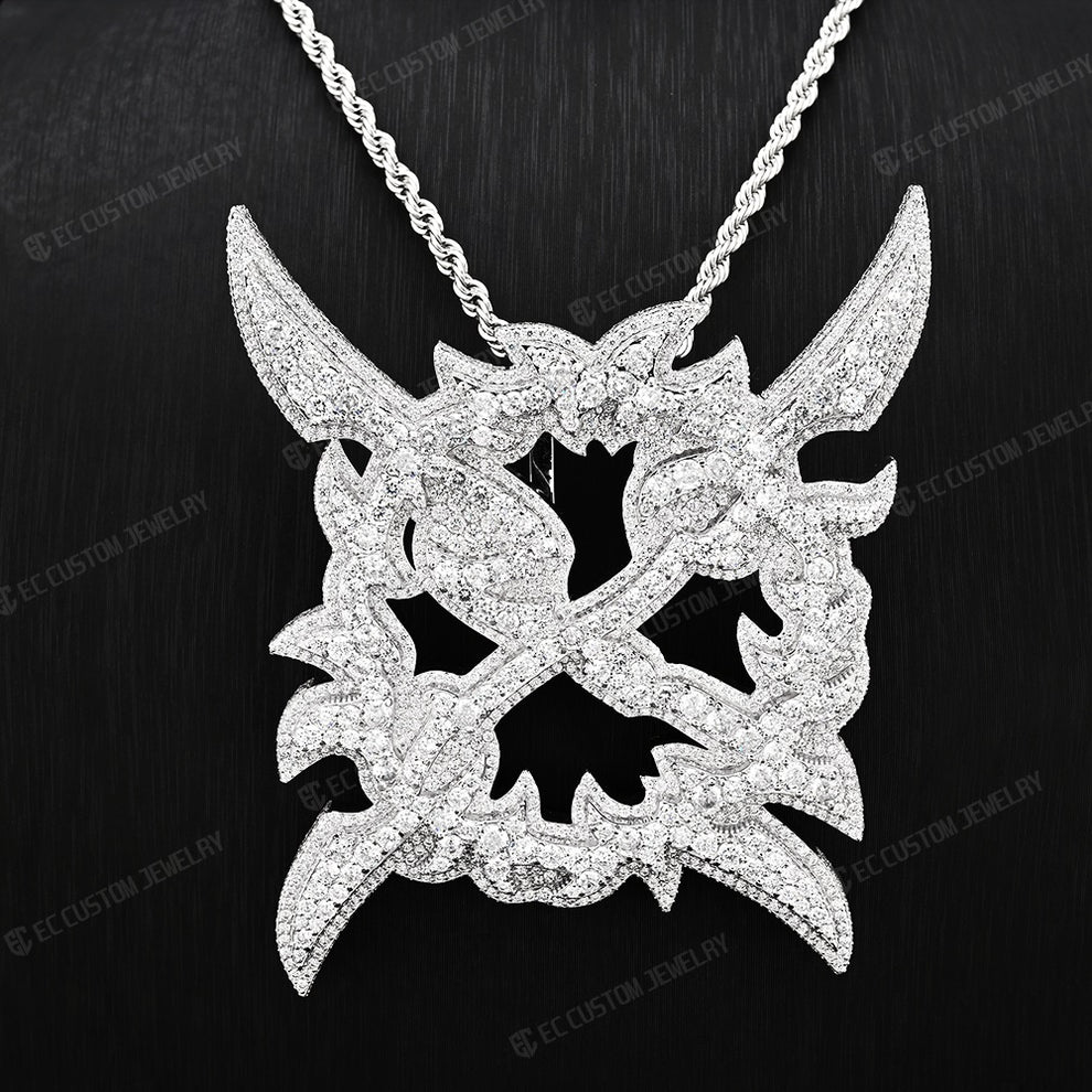 Ken Carson X Pendant VVS Moissanite Iced Out Hip Hop Jewelry – EC ...