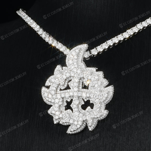 Ken's Mini X Pendant VVS Moissanite Iced Out pendant Jewelry – EC ...