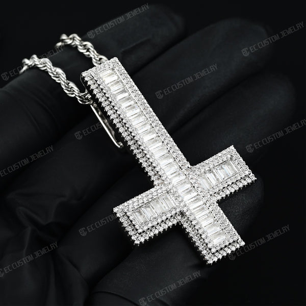 Upside Down Cross pendant Inverted Cross Hip Hop 00 Gang – EC Custom ...