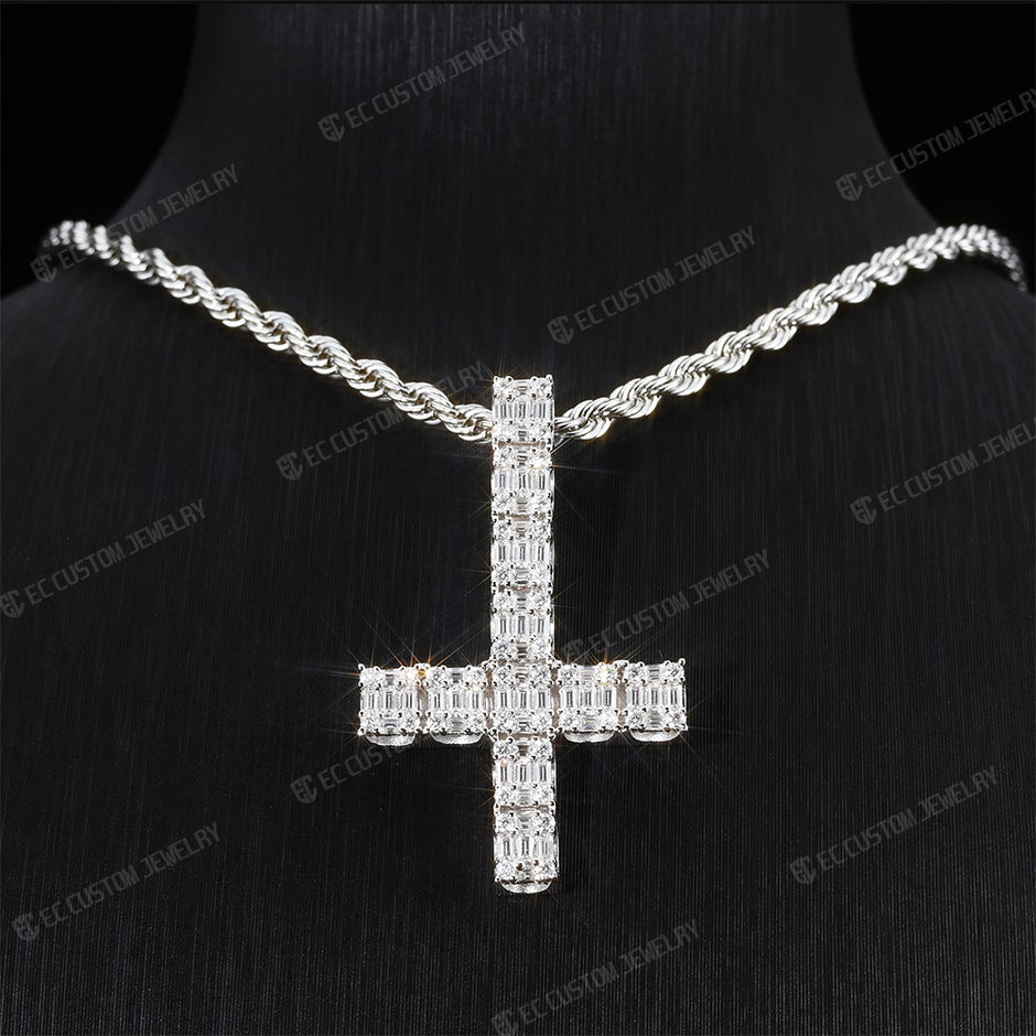 All Upside Down Cross Pendants: Iced Out Hip Hop EC JEWELRY – EC Custom ...