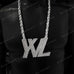 YVL Chain Necklace Iced Out YVL Logo Chain Hip Hop – EC Custom Jewelry
